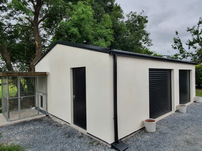 Rendered Domestic Garages - Abtech Steel Buildings Steel Garden Sheds ...